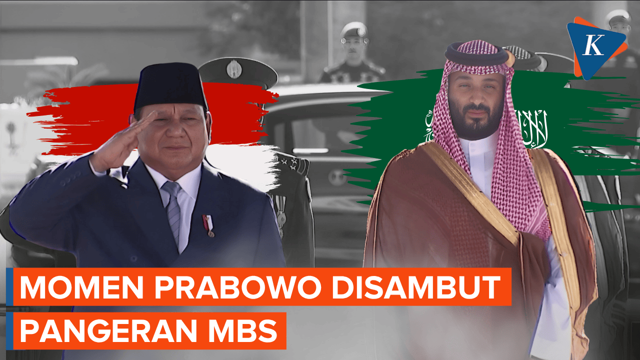 Momen Prabowo Disambut Pangeran MBS di Istana Al-Salam Jeddah